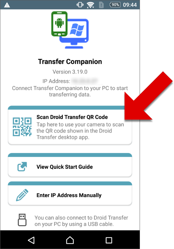 Getting Started with Droid Transfer