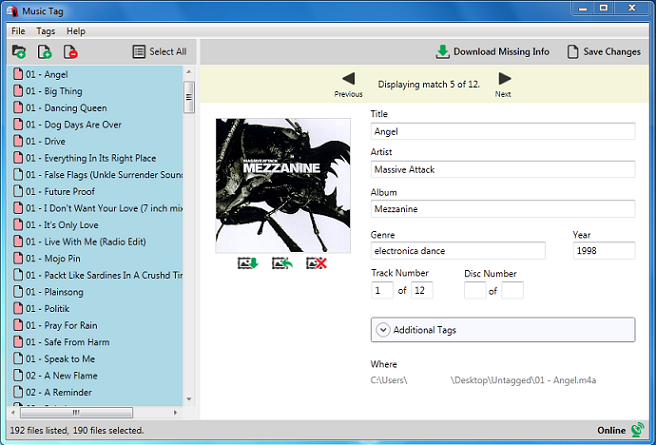 Automatic MP3 Tagger- download album artwork | Music Tag